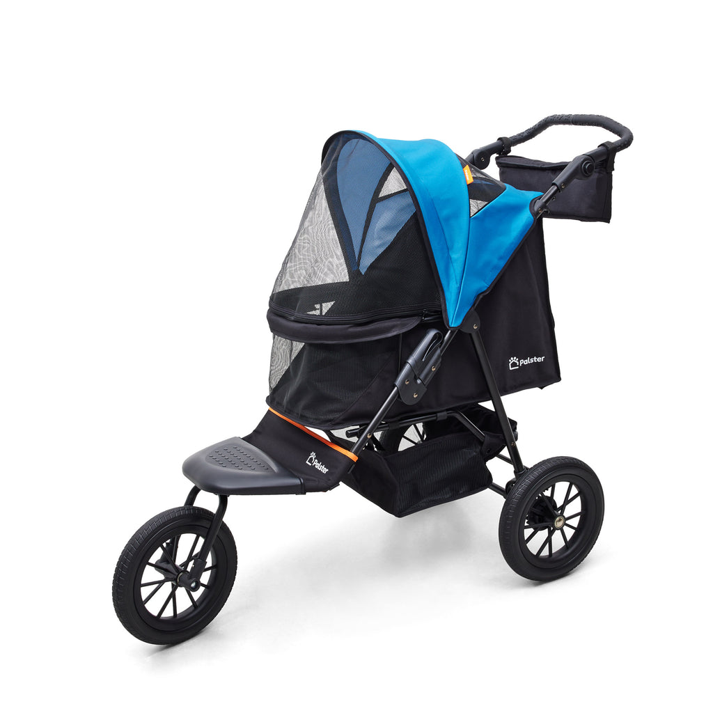 Palster Trek All Terrain Dog Stroller - Black & Harbour Blue - 2 Year ...