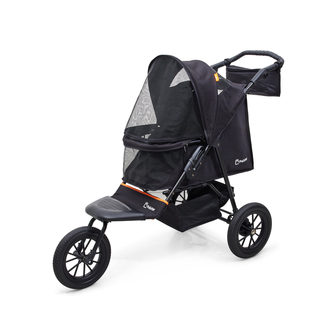 Palster Trek All Terrain Dog Stroller - Midnight Black - 2 Year ...